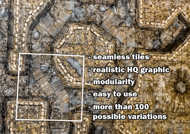 Black Scrolls Map-Tiles